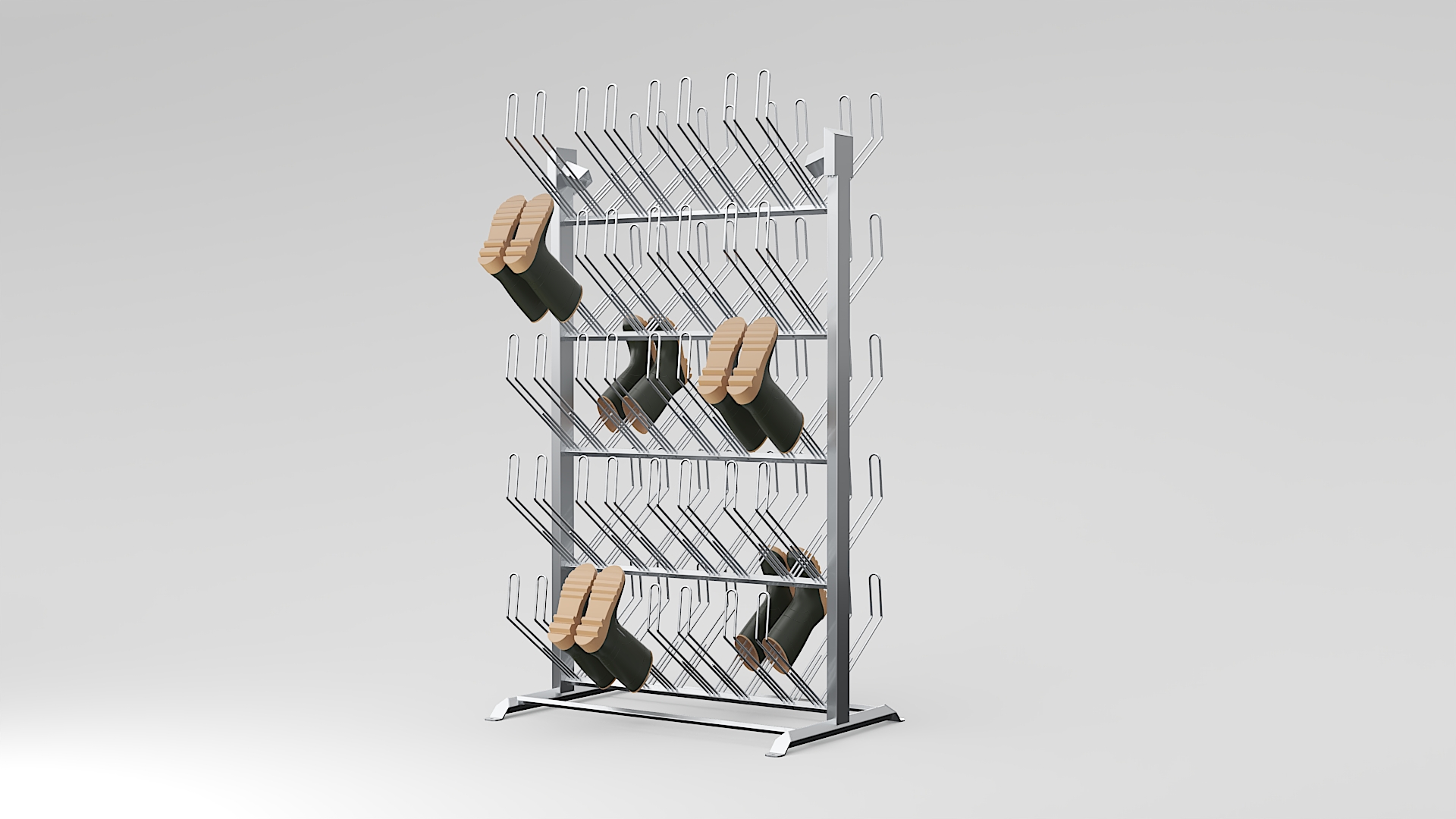 40P Floor Boot Dryer in Stainless Steel | NTF