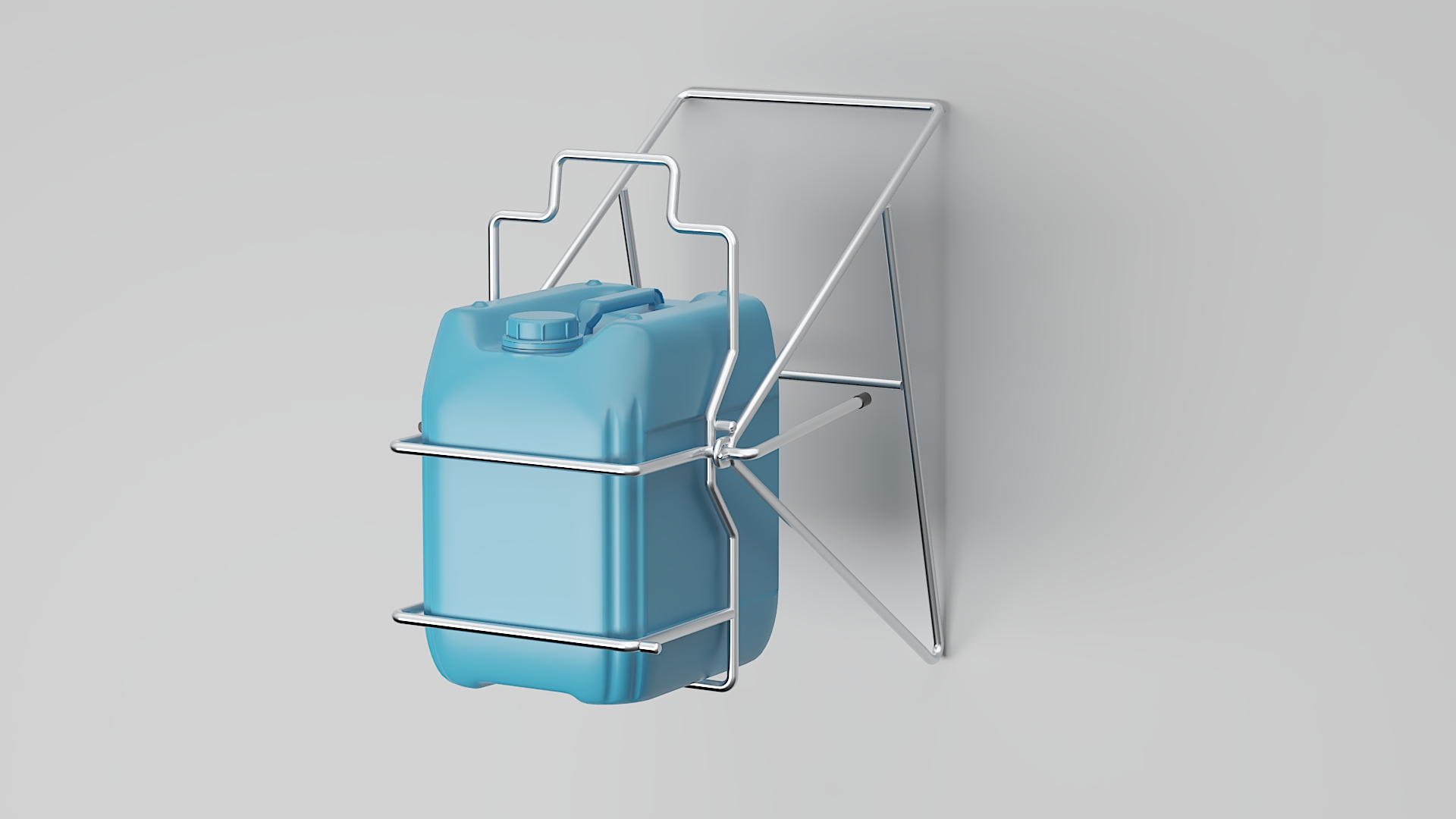 Wall-Mounted Canister Holder | 20L Tilting | Stainless Steel | NTF